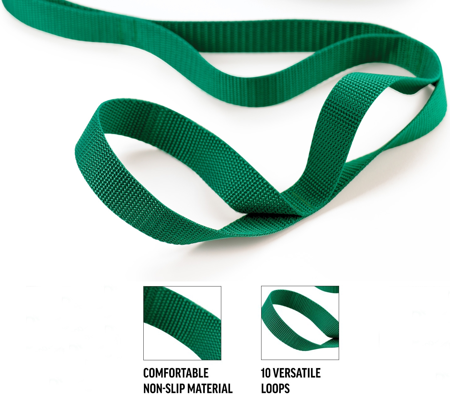 Stretching Strap Yoga Strap for Physical Therapy, 10 Loops Yoga Straps ...