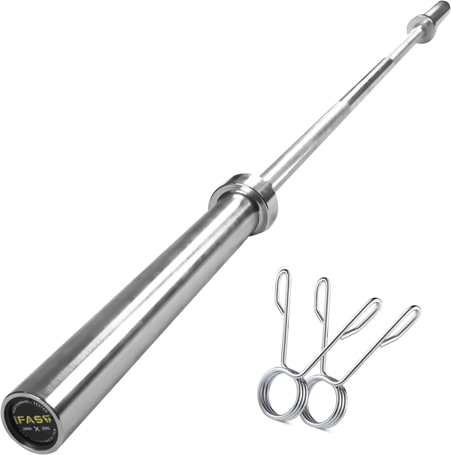 Barbell Bar for 2" Plates, Home Gym Weightlifting Bar 4Ft Solid Chrome ...