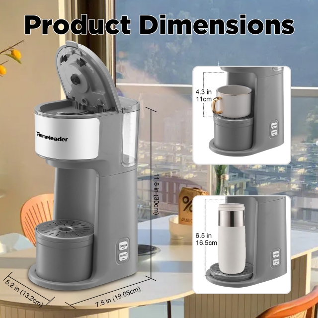 2-in-1 Coffee Maker: K-Cups & Ground Coffee with Automatic Cleaning ...