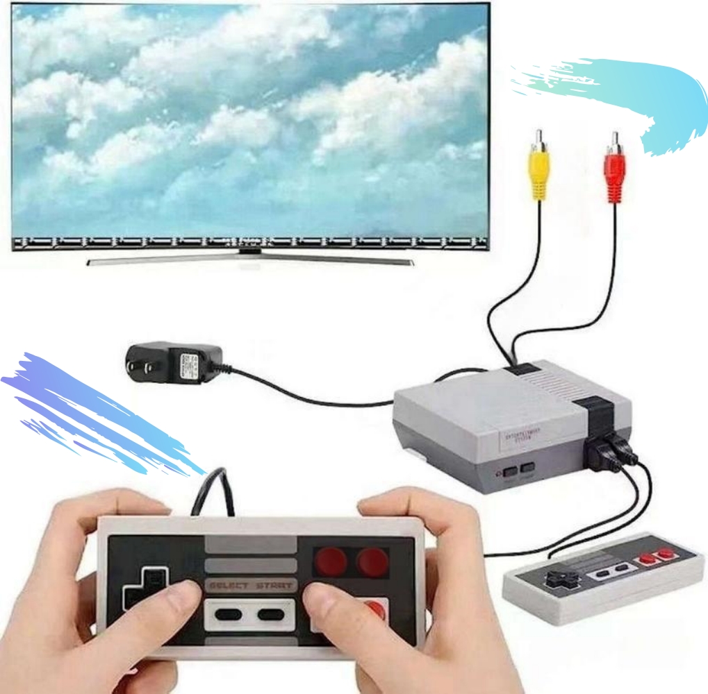 New Retro Game Console，NES620 Classic retro mini game console with ...