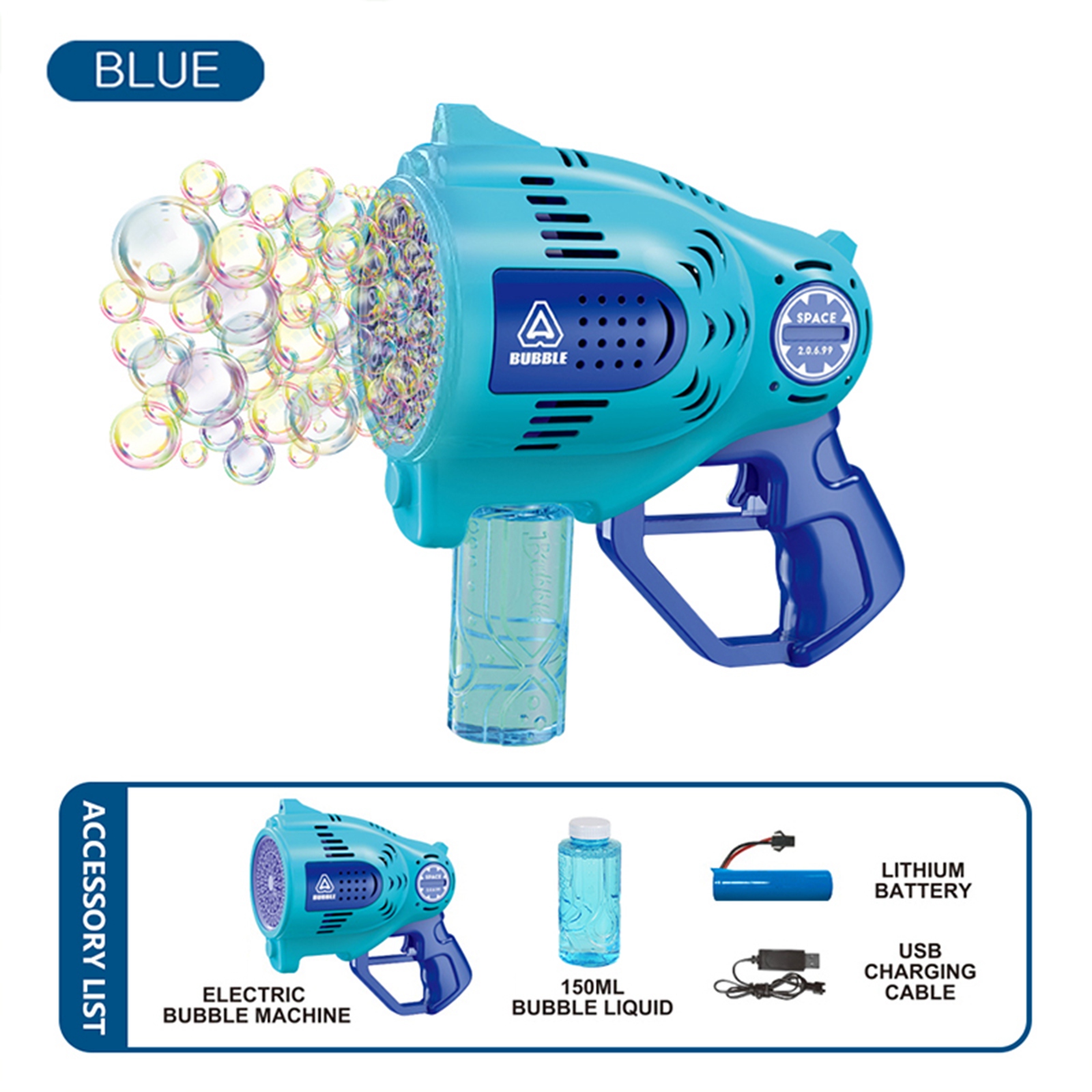 Bubble Gun Bubble Supplement, party favors, summer toys, outdoor ...