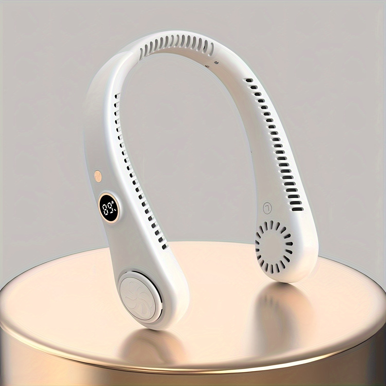 Portable Bladeless Neck Fan - 360° Cooling Wearable Personal Fan For ...