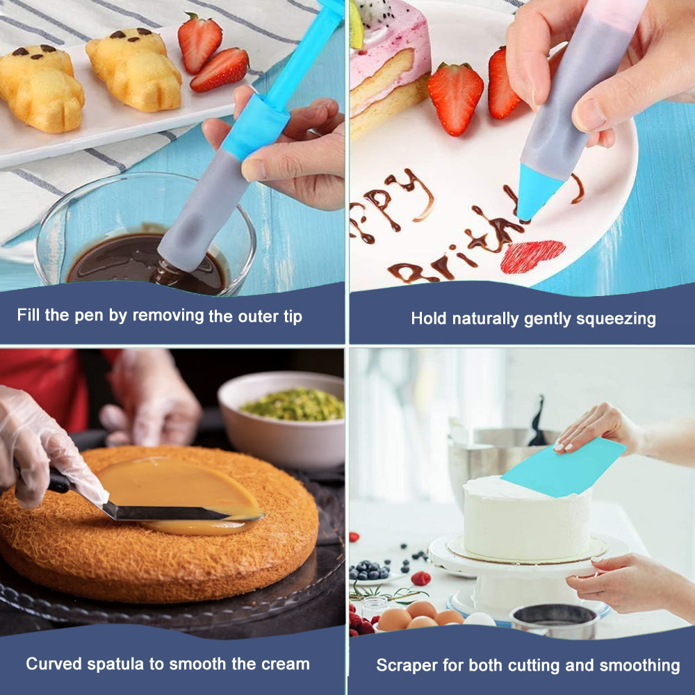 175 Icing Decoration Gun Set, Cake Decorating Kit, Baking Supplies ...