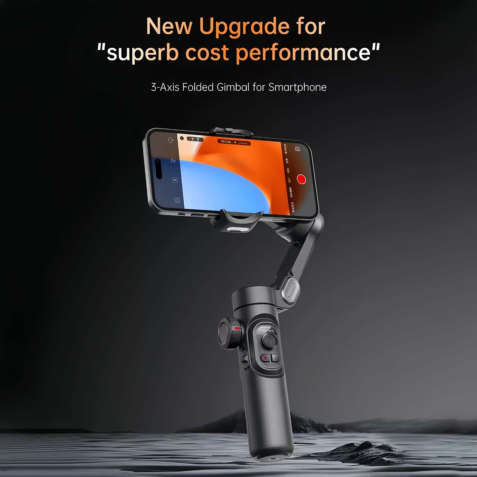 Gimbal Stabilizer 3-Axis Smartphone Foldable Gimbal For iPhone Gimble ...