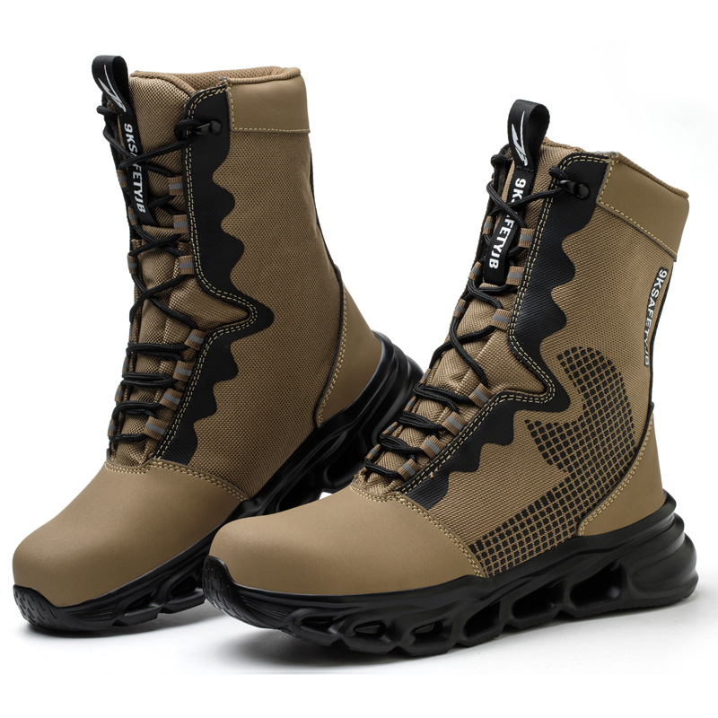 Safety Shoes Men's Anti-smash And Anti-puncture Work Boots Hiking boots ...